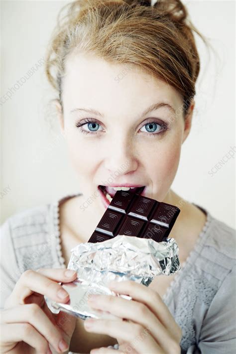 Woman Eating Sweets Stock Image F Science Photo Library