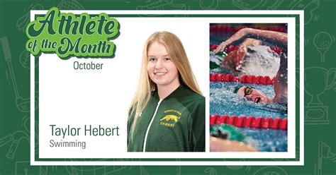 University Swimmer Taylor Hebert Earns October Athlete Of The Month