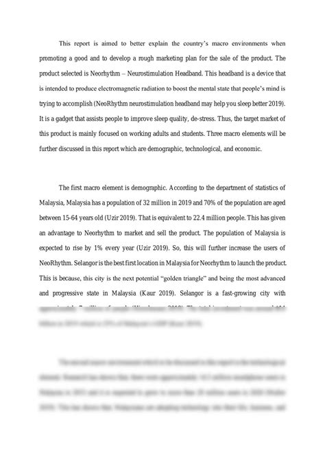 Itm Individual Assignment Bho1171 Introduction To Marketing Sunway College Thinkswap