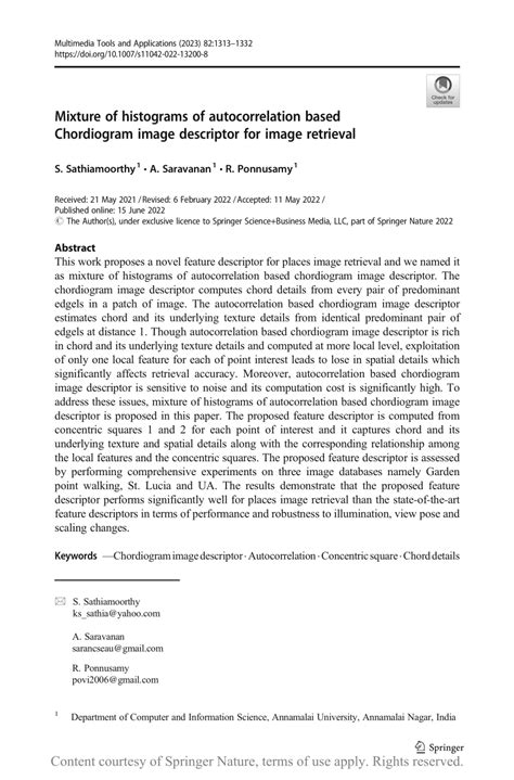 Mixture Of Histograms Of Autocorrelation Based Chordiogram Image