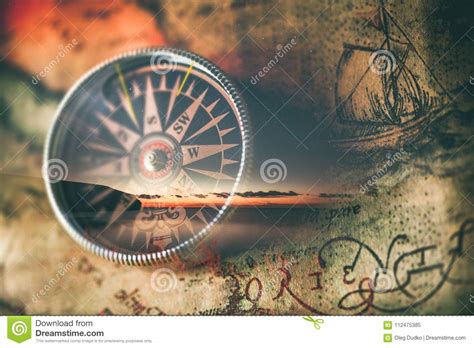 Compass Stock Image Image Of Antique Searching Exploration 112475385