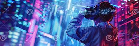 A Hacker Navigates A Virtual Environment Filled With Digital Locks And