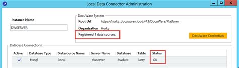 Move Local Data Connections · Docuware Support Portal