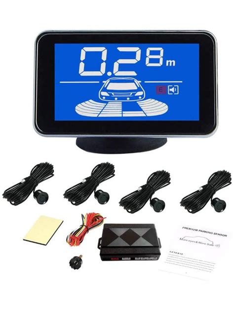 Universal Car Parking Sensor Car Reverse Backup Radar System Reversing Radar 4 Parking Sensor