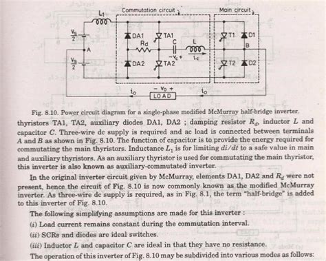Force Commutated Thyristor Inverters Mcmurray Half Bridge Inverter