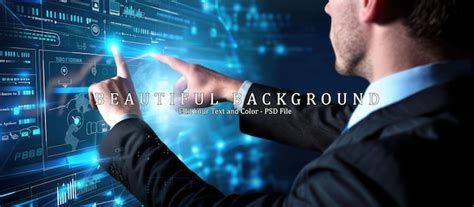 Businessman Analyzes And Visualizes Complex Information Premium Ai Generated Psd