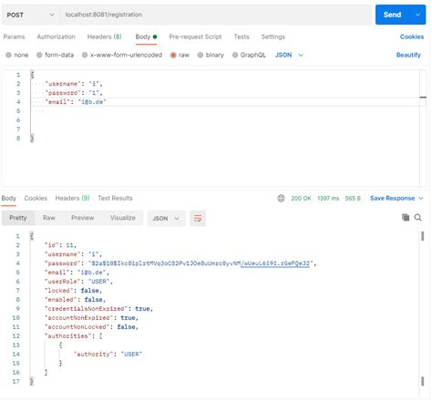 Java Saving Into Database Returns All The User Data Including Encoded