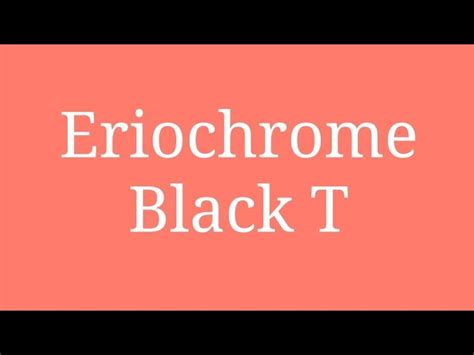 Eriochrome Black T Structure