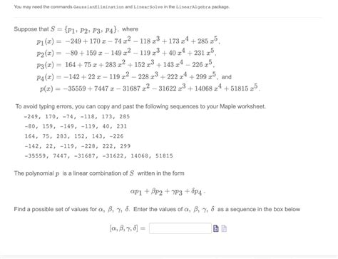 solved i need the exact maple code for this pls don t solve