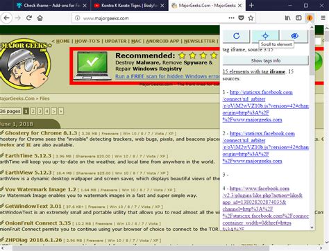 Display The Use Of Iframes In Firefox Ghacks Tech News