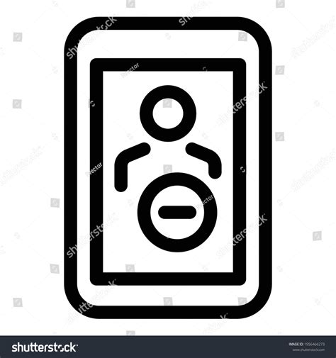 Remove Profile Icon Outline Remove Profile Stock Vector Royalty Free 1956466273 Shutterstock