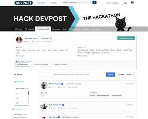 Hack Devpost Hackathon Enhancements Concept Devpost