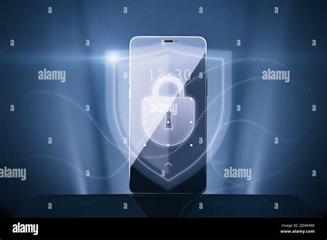 Internet Hacking And Data Protection Concept With Digital Shield With
