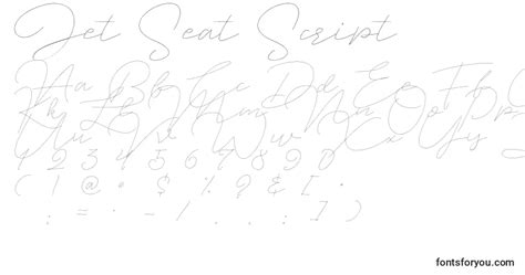 Jet Seat Script 130812 Font Download For Free Online