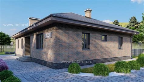 Проект дома из газобетона с террасой до 150 кв м Архитектурное бюро Беларх Авторские