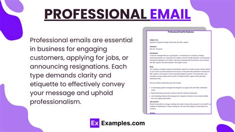 Professional Email Examples To Download