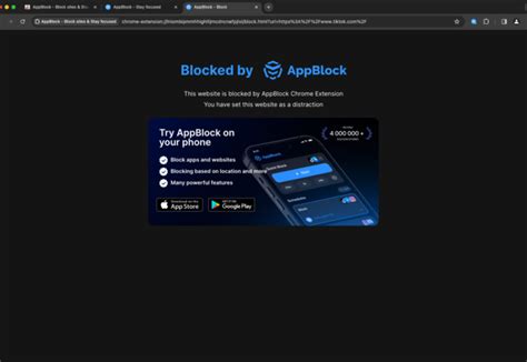 Chrome Appblock Stay Focused On Ios And Android