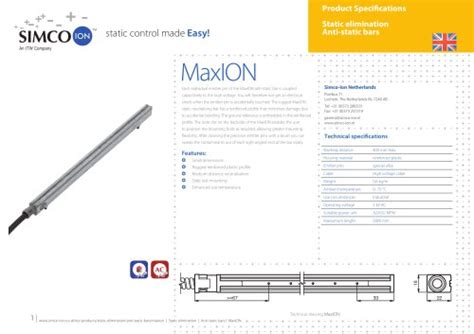MEB Anti Static Bar With Airknife Simco Ion PDF Catalogs Technical Documentation Brochure