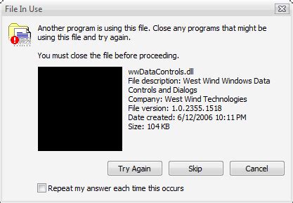 A File Copy Conflict Dialog Box In Windows Really Rick Strahl S Web Log