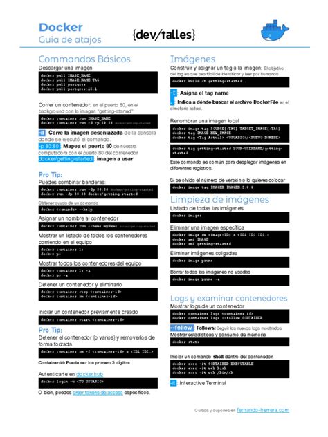 docker cheat sheet pdf ingeniería informática informática
