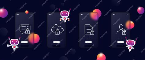 개인 정보 보호 설정 아이콘 비밀 채팅 메시지 잠금 클라우드 스토리지 문서 남자 보안 시스템 개인 정보 보호 개념 Glassmorphism Ui 전화 앱 화면 비즈니스를