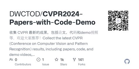 cvpr2024 papers with code demo cvpr2023 md at main · dwctod cvpr2024