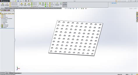 How To Can I Make Holes About 22000 Pieces In Solidworks Grabcad Tutorials