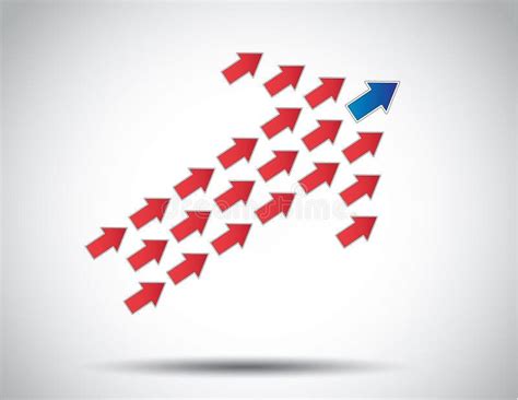 Colorful Arrow Of Arrows Moving Up Lead Stock Illustration Illustration Of Concept Career