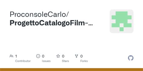 GitHub ProconsoleCarlo ProgettoCatalogoFilm ExcelReader