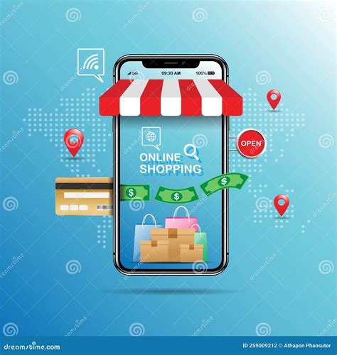 Online Shopping Design Mobile App Concept Stock Vector Illustration Of Paying Interface