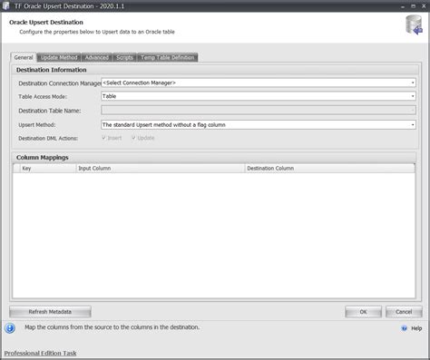 Task Factory Upsert Destination