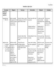 Nursing Care Plan Dka Due 06 28 2020 Doc Ewa Reduta Nursing Care