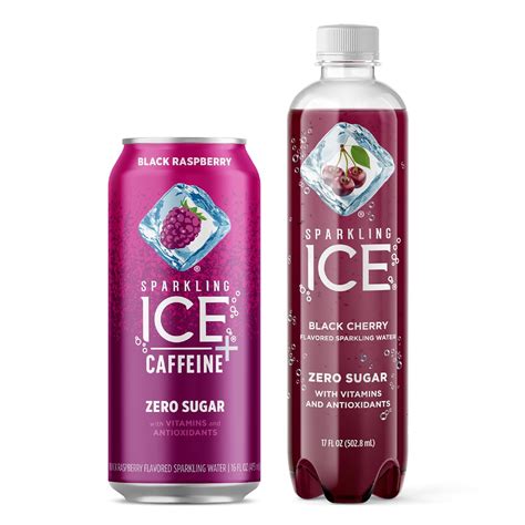 Sparkling Ice Caffeine Black Raspberry Sparkling Water Pack Of 12