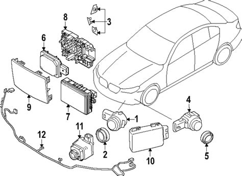 Genuine Bmw 66 31 5 A07 6e1 Distance Sensor Cover Free Shipping On