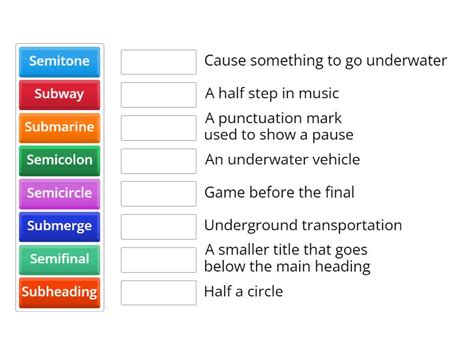 Prefix Sub And Semi Match Up