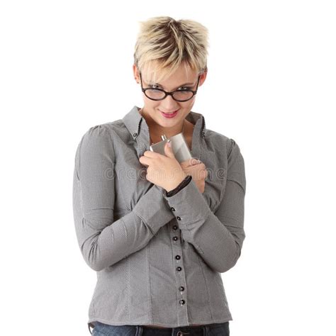 Hip Flask Stock Image Image Of Alcohol Femininity Complexion 11943193