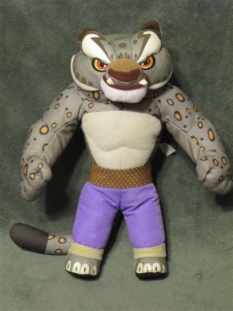 Htf Kung Fu Panda Villain Tai Lung Stuffed Leopard Plush Mattel 2008 10