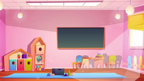 Cartoon Background Classroom Playroom 3320991 Stock Video At Vecteezy