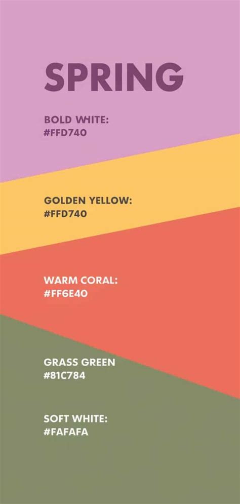 20 Inspiring Spring Color Palette With Hex Codes The Mega Mom
