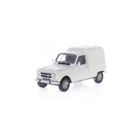 Miniature Renault 4 F4 Fourgonnette Blanche 1 43