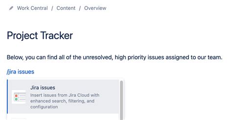 Display Jira Issues In A List Confluence Cloud Atlassian Support