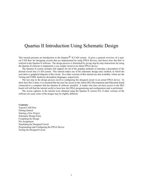quartus ii introduction using schematic design ftp altera