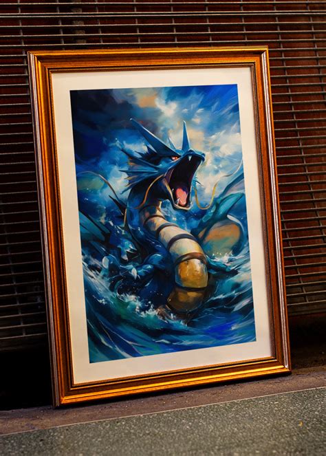 Gyarados Pokemon Posters And Prints By Hachico Printler