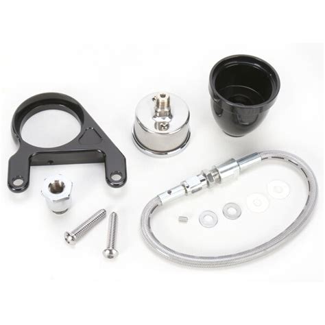 Arlen Ness Black Oil Pressure Gauge Kit 15 676 For Select Harley