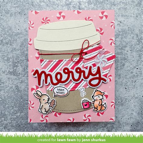 Lawn Fawn Coffee Cup T Card Holder Die Seven Hills Crafts