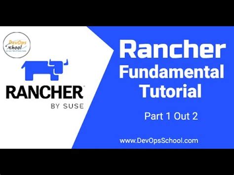 Rancher Fundamental Tutorial In 60 Minutes Part 1 Out 2 YouTube