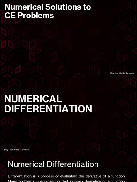 Lecture 8 Numerical Differentiation 2 8 Pdf Derivative Finite