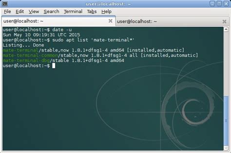 Установка Mate Terminal в Ubuntu Linux Mint Debian