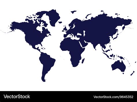 World Map Royalty Free Vector Image VectorStock