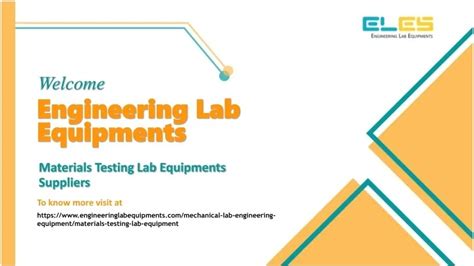 Ppt Materials Testing Lab Equipment Suppliers Powerpoint Presentation